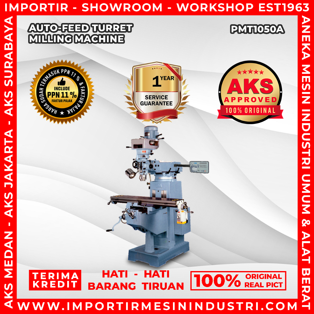 Jual Mesin Penggilingan Turret Umpan Otomatis Auto Feed Turret Importir ...