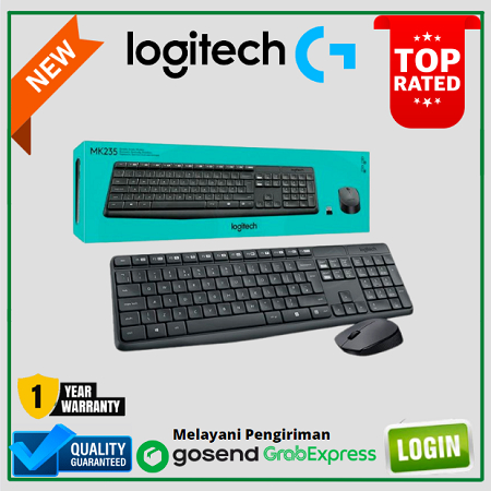 Jual LOGITECH WIRELESS COMBO KEYBOAD + MOUSE MK235 Original | Shopee Indonesia