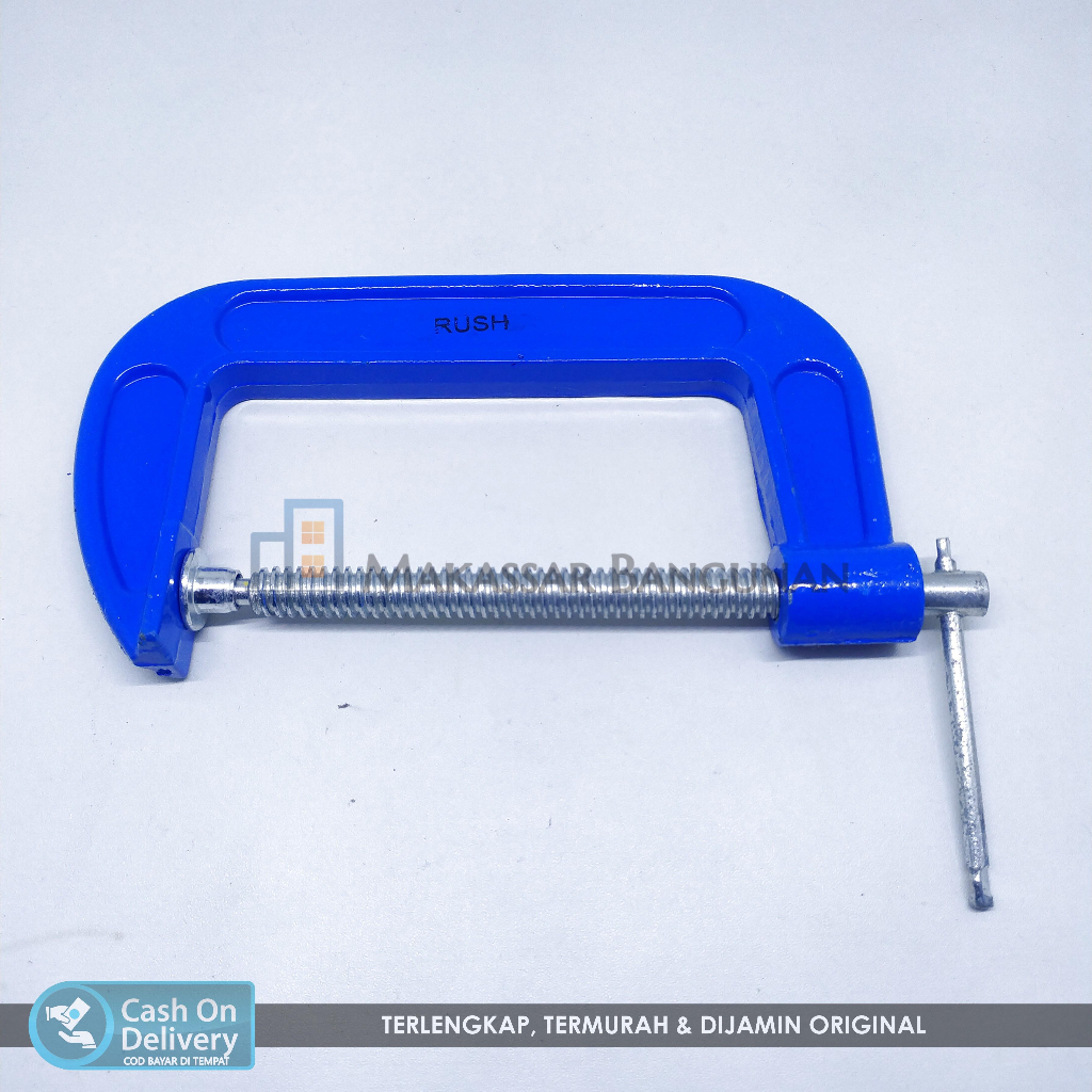 Jual Klem C G 5 " inchi - RUSH Clem Catok Clamp C Penjepit Meja Kayu ...