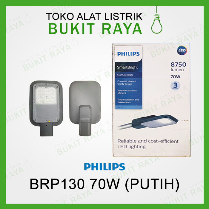 Jual Philips Lampu Jalan LED Streetlight BRP130 LED88 Cool White 70W ...