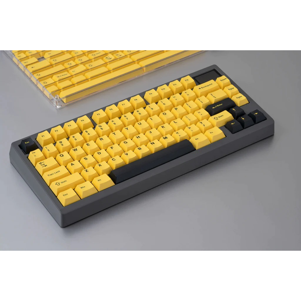 Jual WS (Wuque Studio) Basic Yellow Doubleshot PBT Keycaps | Shopee ...