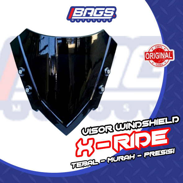 Jual COD visor windshield yamaha xride visor beat street plus breket ...