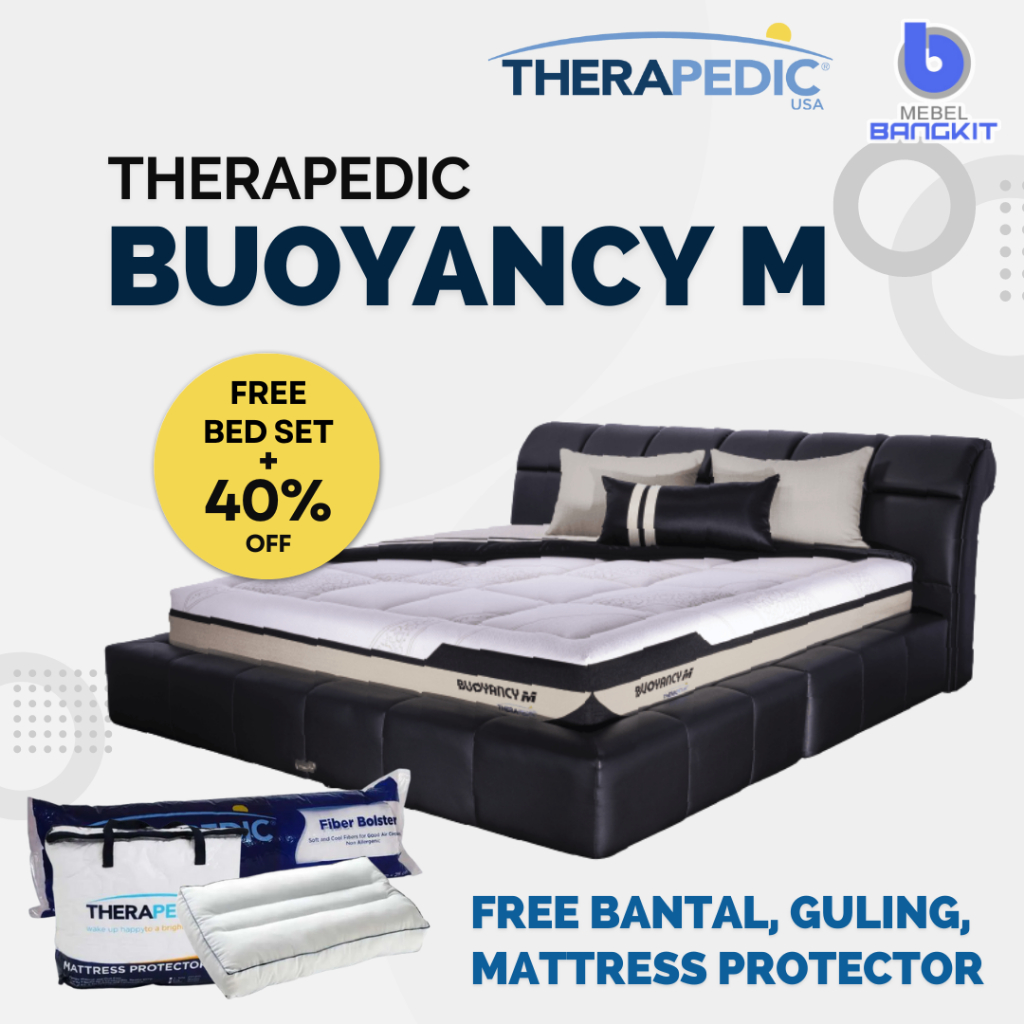 Jual Therapedic Buoyancy M Medium Spring bed Full Latex Orthopedic 100 ...