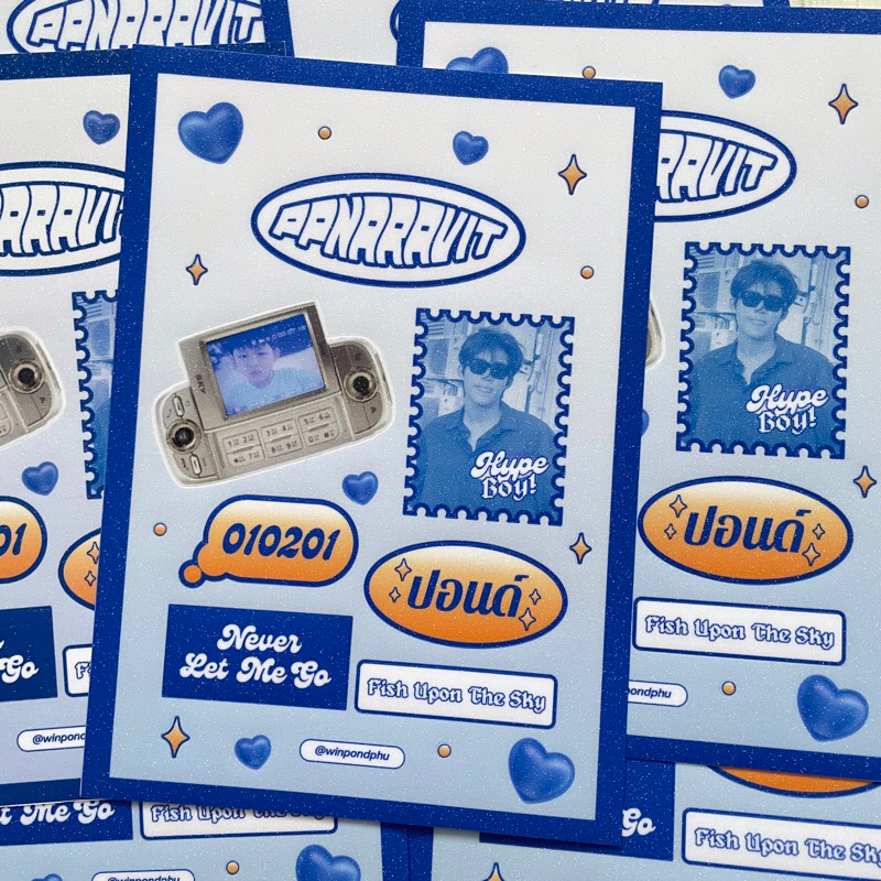 Jual [READ DESC] Sticker Set Thai Actors Gemini Fourth Mark Pakin Pond ...