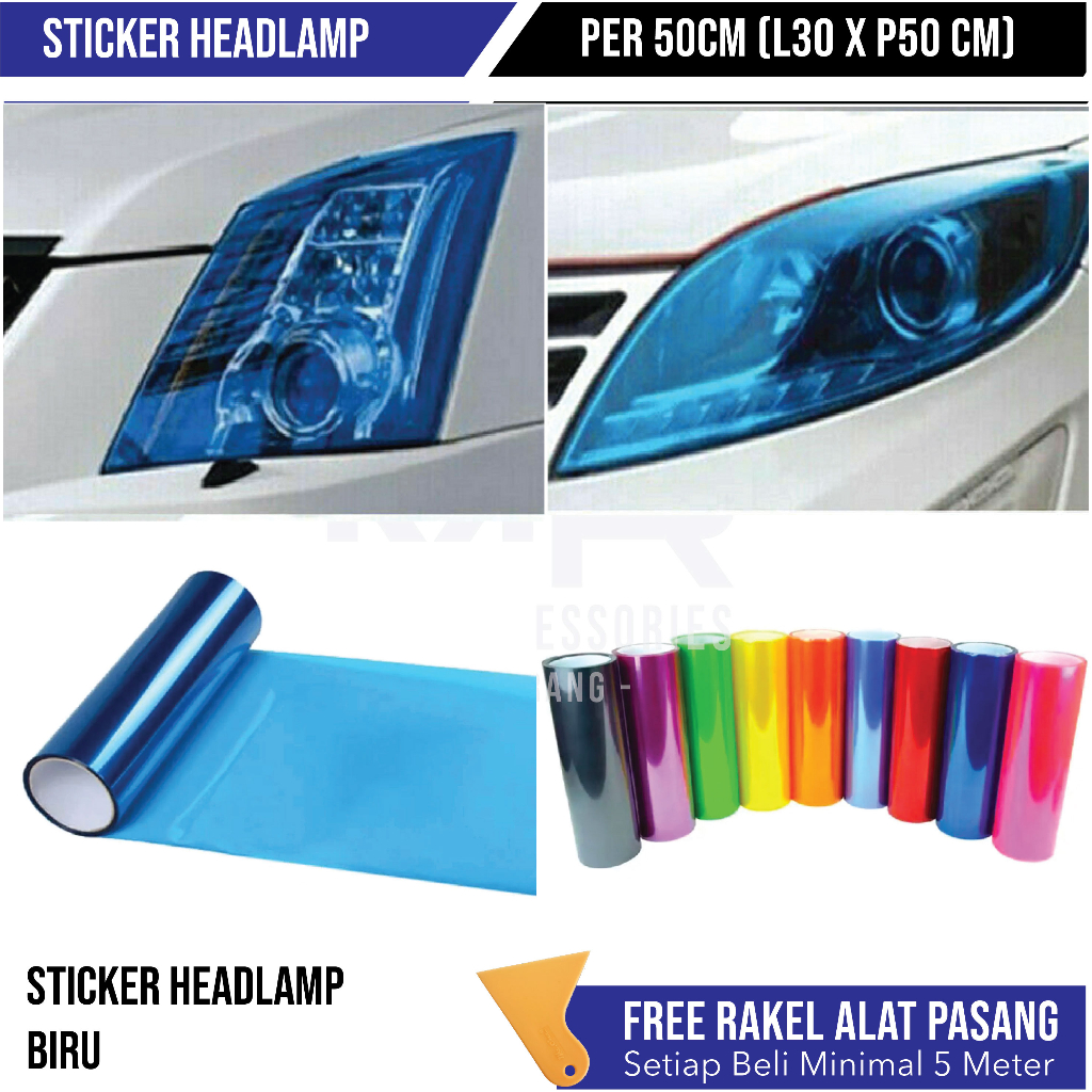 Jual STIKER STICKER HEADLAMP STOPLAMP LAMPU WARNA UNTUK MOBIL DAN MOTOR ...