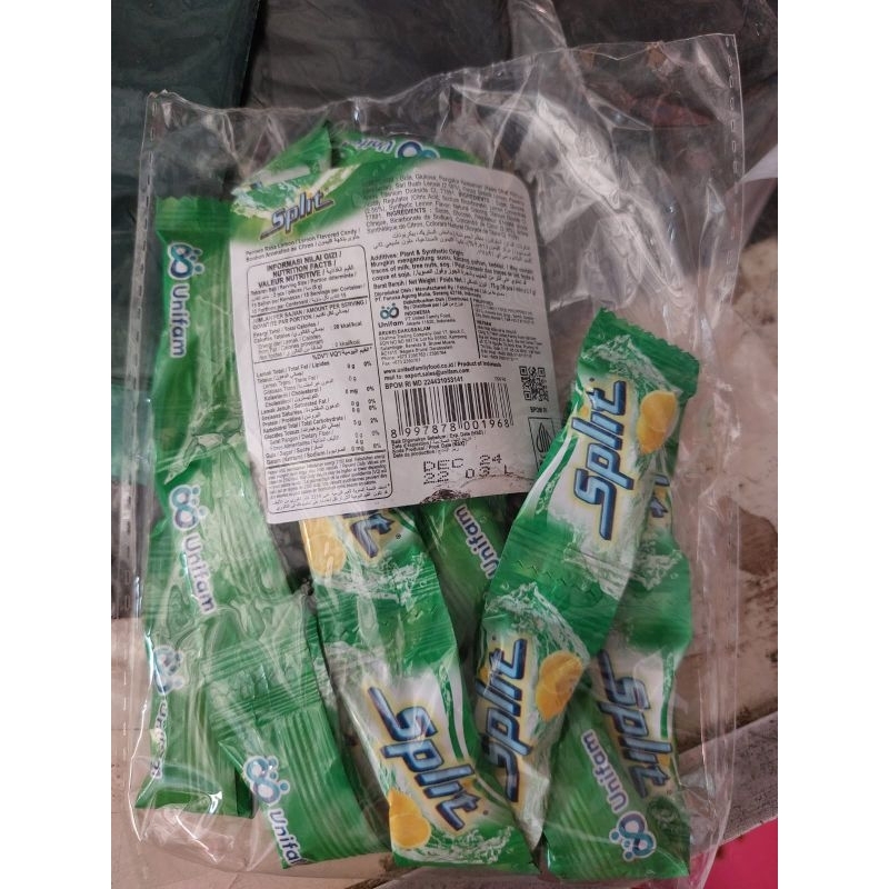 Jual Split Candy Permen Sprite Rasa Lemon Rentengan Rencengan Isi 30 ...