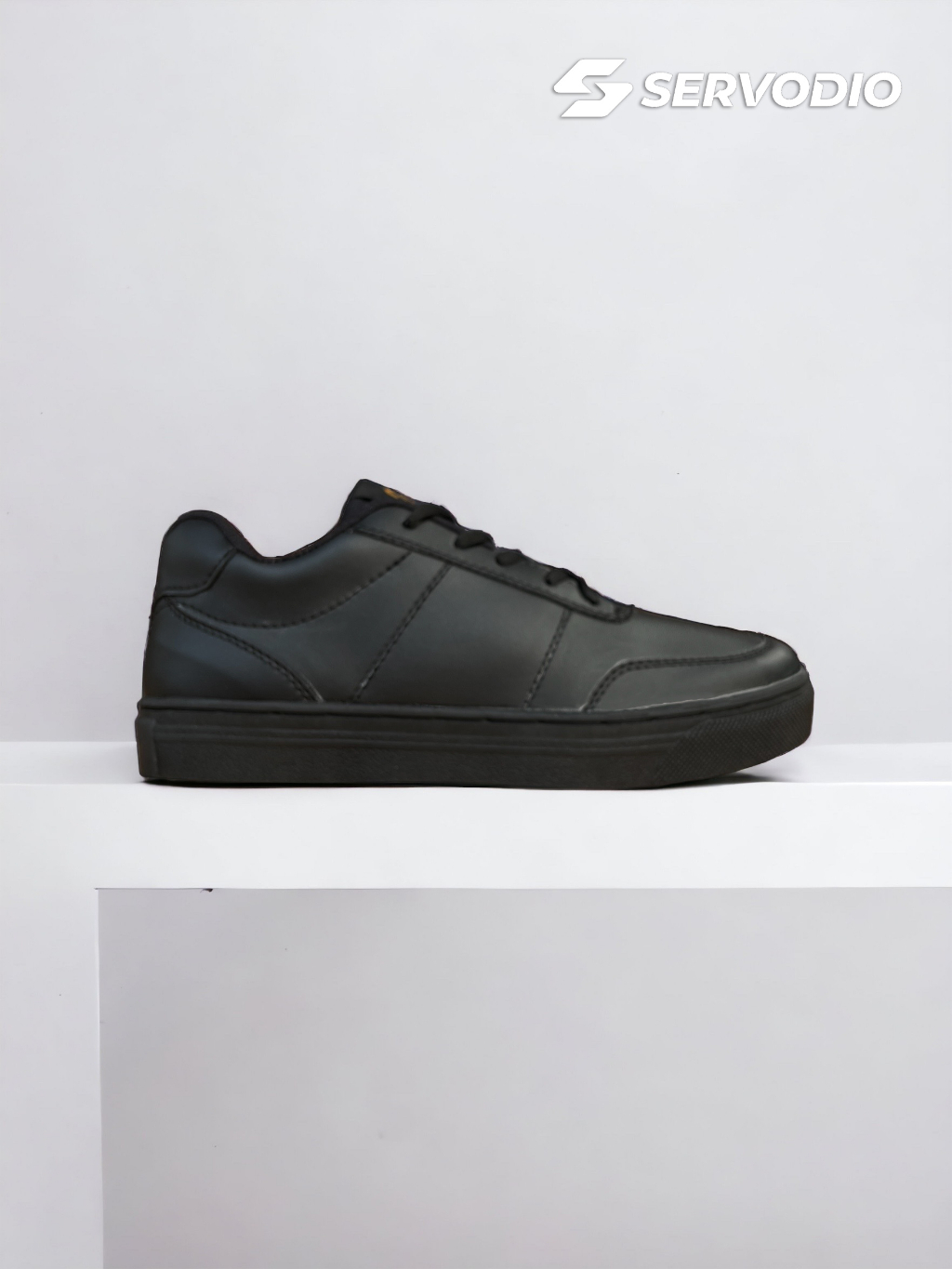 Jual Servodio - SVD03 Hitam Polos | Sepatu Sneakers Casual Unisex Size ...
