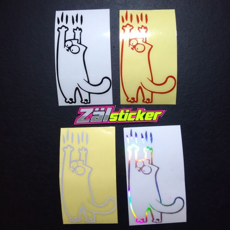 Jual STICKER. KUCING LUCU, KUCING CAKAR STICKER CUTTING | Shopee Indonesia