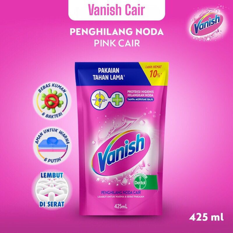 Jual Vanish Cair Pink Penghilang Noda ( 425ml ) | Shopee Indonesia