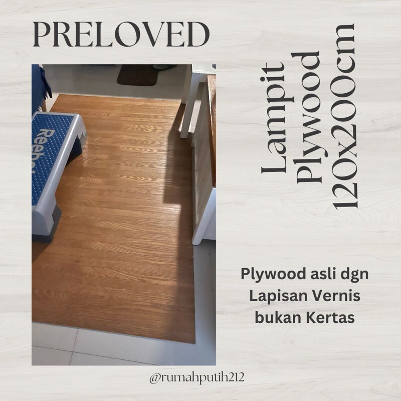 Jual PRELOVED Plywood 120 x 200, Karpet Kayu Panel Lurus, Tikar Lampit ...