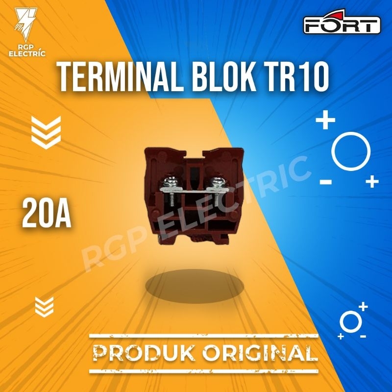 Jual Terminal Block TR-10 Coklat Model Kasuga / TERMINAL BLOCK TR10 ...