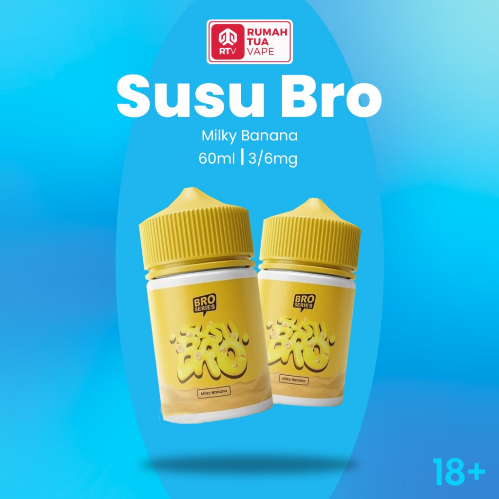 Jual SUSU BRO MILKY BANANA 3MG 6MG 60ML PREMIUM LIQUID VAPE | Shopee ...
