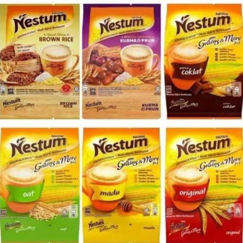 Jual nestum 3 in 1 sachet malaysia original, coklat, madu, oat isi ...