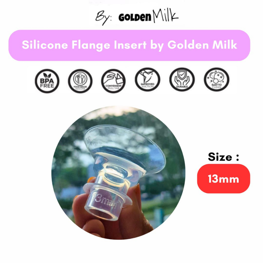Jual Golden Milk Silicone Flange Insert - Selipan Corong Pompa asi ...