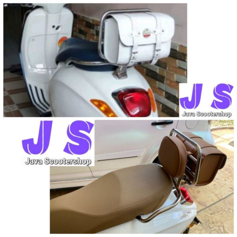 Jual Back rack + Bantalan + Sidebag Vespa LX , S , PRIMAVERA & SPRINT ...