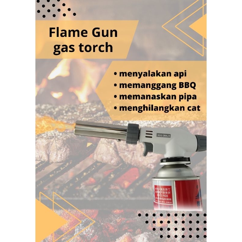 Jual Flame gun pematik Api Firetric Kepala Gas Butane 1300 Celcius ...