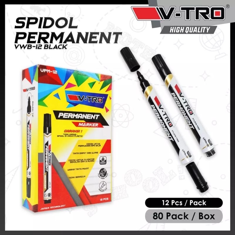 Jual Spidol permanen v tro per 1 pcs | Shopee Indonesia