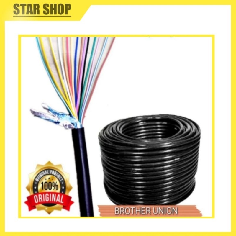 Jual Cable isi 15+1 ground 24 AWG BROTHER UNION Kabel data isi 15 ...