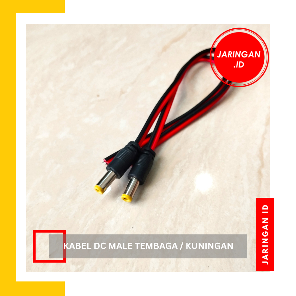 Jual KABEL DC MALE DAN FEMALE TEMBAGA \ KUNINGAN | Shopee Indonesia
