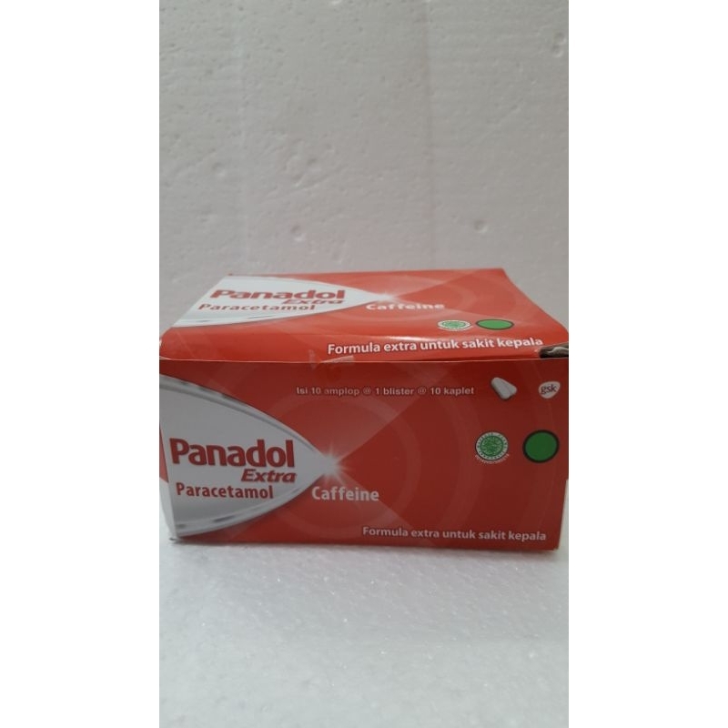 Jual panadol extra 1 box isi 10 strip (merah) | Shopee Indonesia