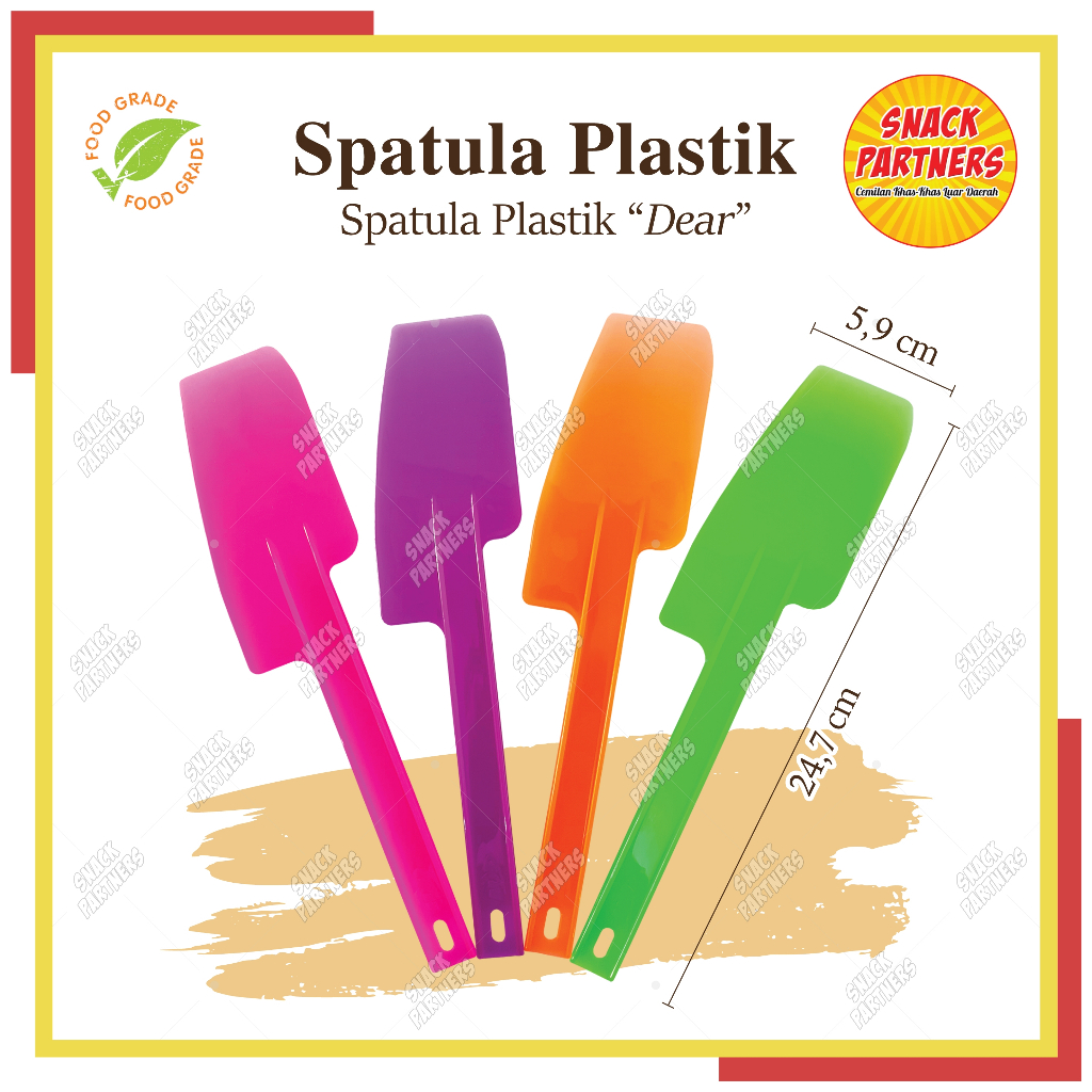 Jual SPATULA PLASTIK BESAR Food Grade / Sutil Solet - Serbaguna Kue ...