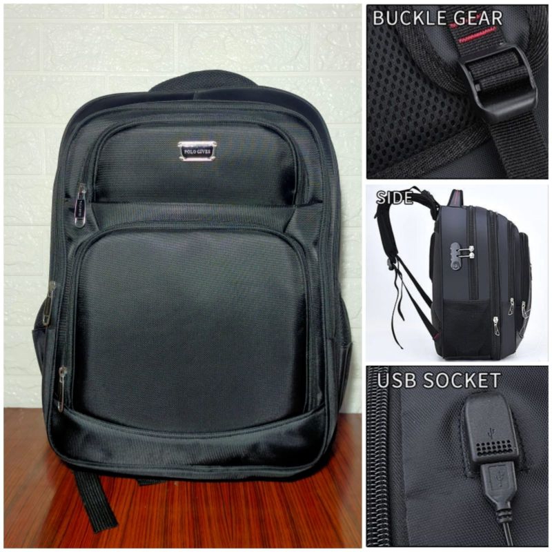 Jual Tas Ransel Kerja/Kuliah Pria 20 Inch (2027) - Gratis Raincover ...