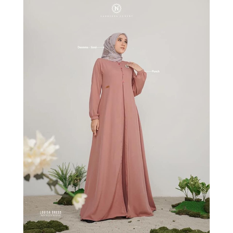 Jual Special Price | Louisa Dress by Nadheera Luxury | Dress Terbaru Nadheera | Gamis Nadheera ...
