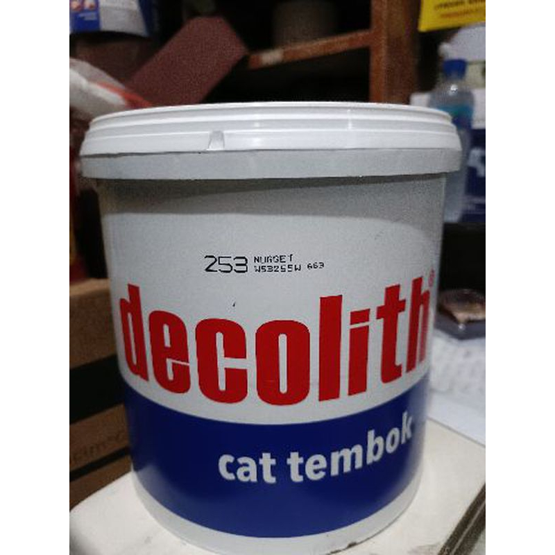 Jual Decolith cat tembok interior dan plafon 5kg | Shopee Indonesia