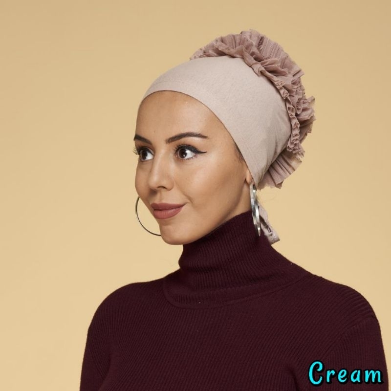 Jual Sinem Bone Fırfırlı | Inner Hijab/Ciput Original Turki | Shopee ...