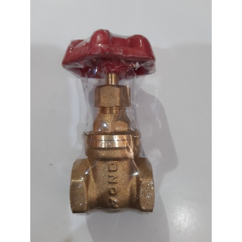 Jual ORIGINAL !!! GATE VALVE (STOP KRAN PUTAR) ONDA 1/2 inch Kuningan. | Shopee Indonesia