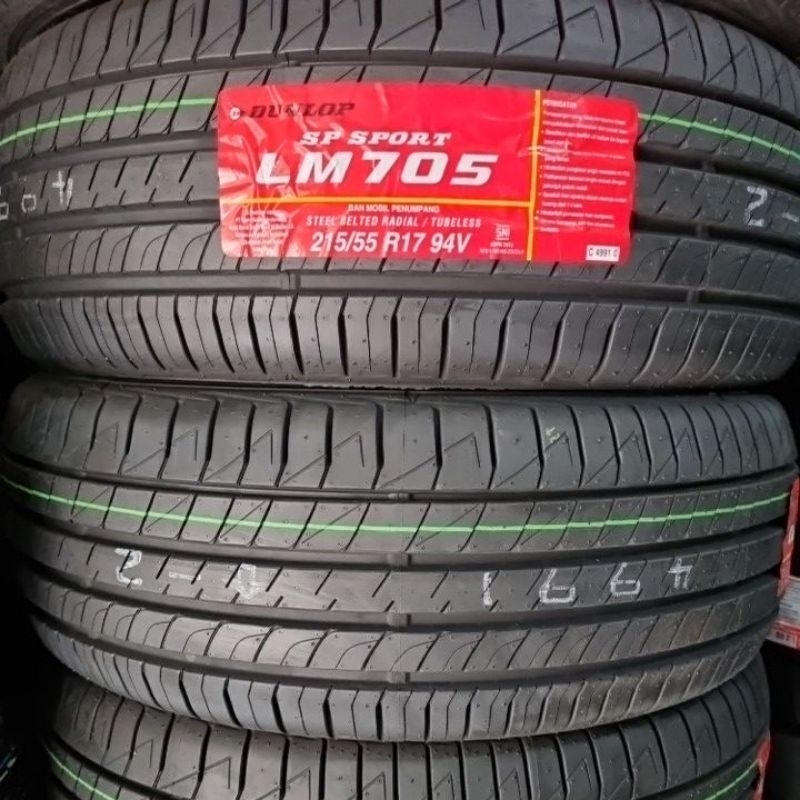 Jual Ban dunlop 215/55R17 LM705 honda hrv camry odyssey innova | Shopee ...