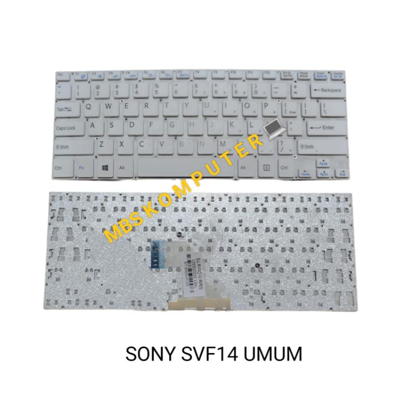 Jual Keyboard sony vaio SVF14 SVF142 SVF142C1WW putih(umum) | Shopee Indonesia