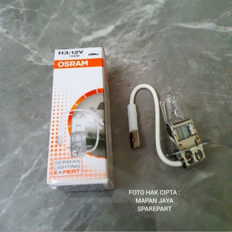 Jual OSRAM BOHLAM LAMPU FOGLAMP HEADLAMP H3 12V 55W 64151 | Shopee ...