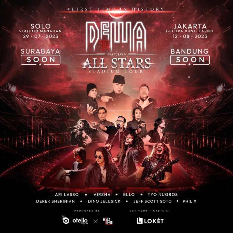 Jual Tiket Dewa 19 Feat All Stars Stadium Tour Jakarta Gelora Bung Karno GBK 12 Agustus 2023 ...