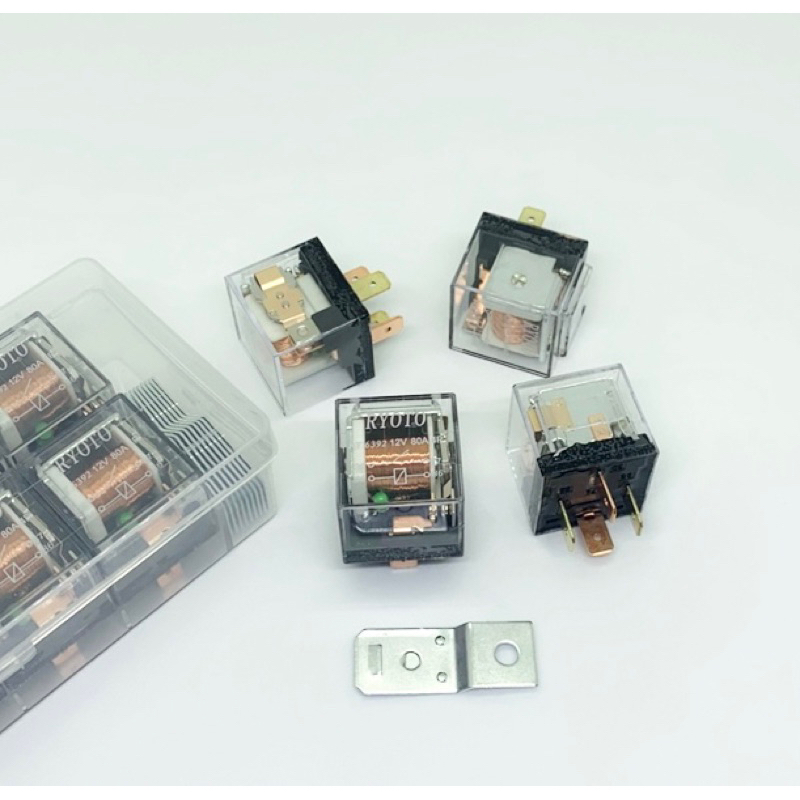 Jual RELAY TRANSPARAN 4 KAKI 12 VOLT UNTUK KLAKSON LAMPU ALARM RELAY ...
