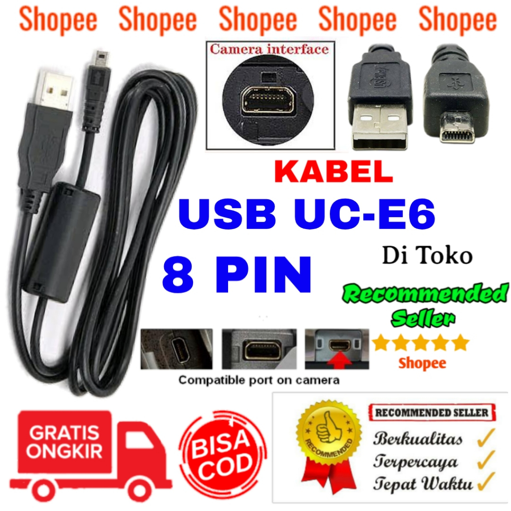 Jual Kabel Data / Usb Kamera Sony Dsc H300 H90 H100 H400 H200 H300 Cable Camera Digital J20 TF1 ...