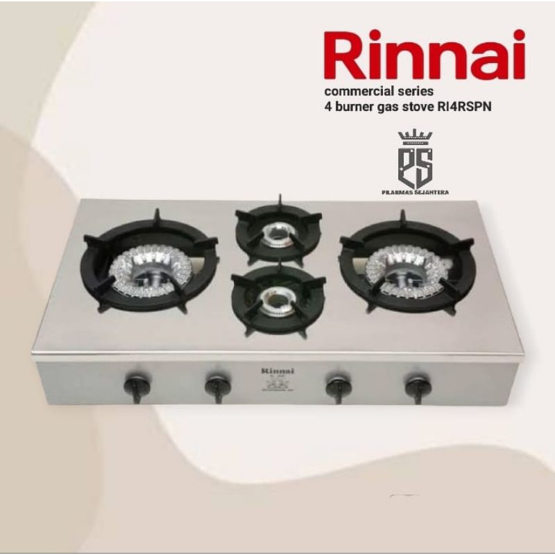 Jual kompor rinnai RI4RSPN RINNAI 4 Tungku RI 4 RSPN Rinnai gas stove 4 ...