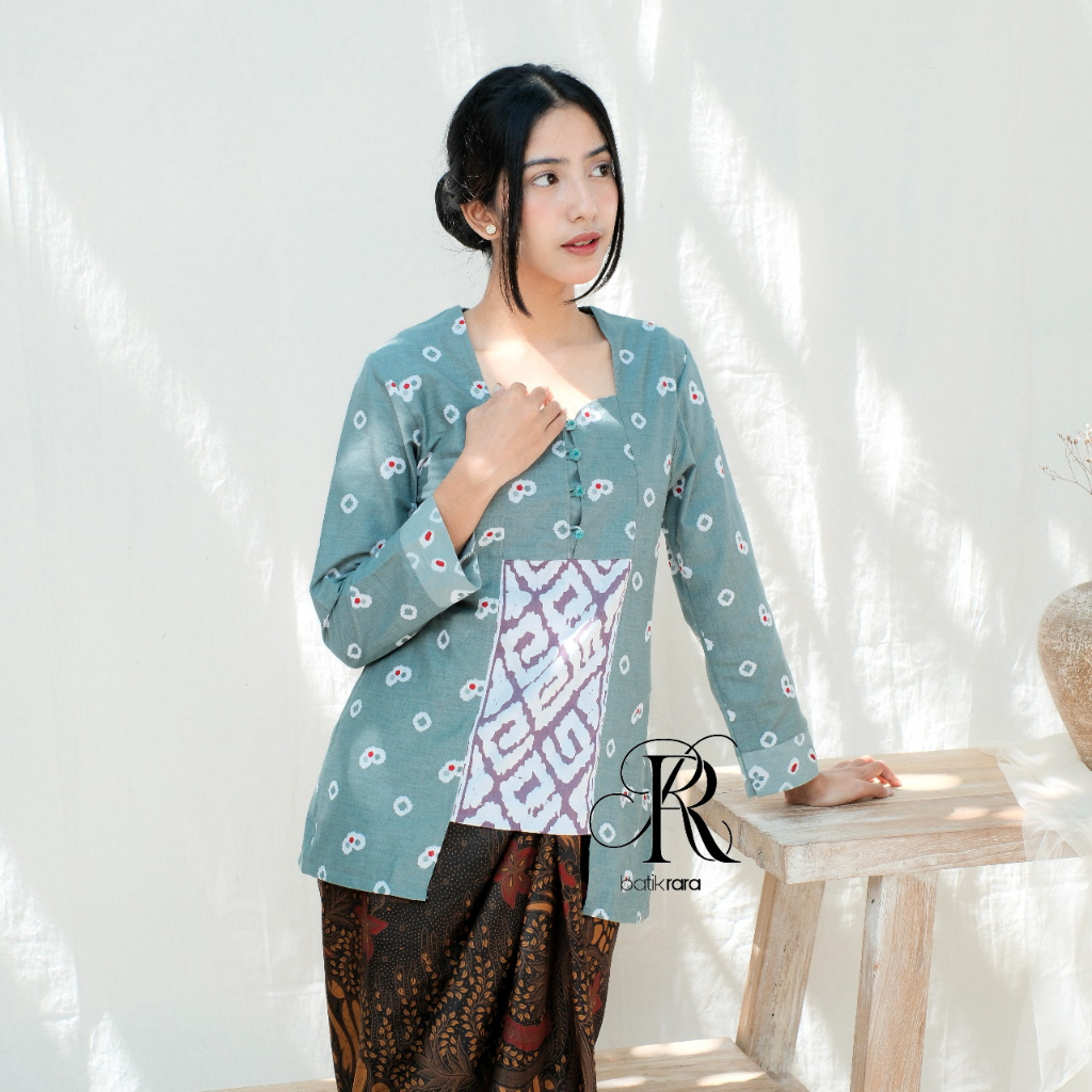 Jual Kutubaru Batik motif Jumputan kombinasi | Shopee Indonesia