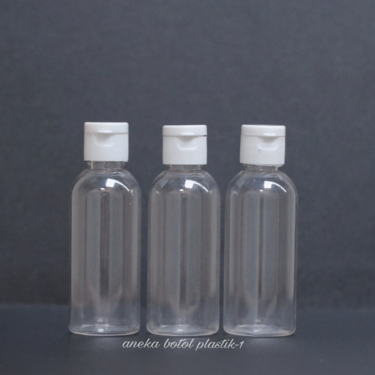 Jual Botol Fliptop 60ml Bening / Botol PET 60 ml 60ml FLIPTOP FLIP TOP Bening Clear Transparan ...