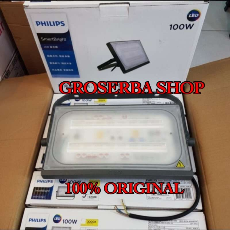 Jual LAMPU LED PHILIPS SOROT BVP174 100W 100 WATT - LAMPU PHILIPS BVP 174 | Shopee Indonesia