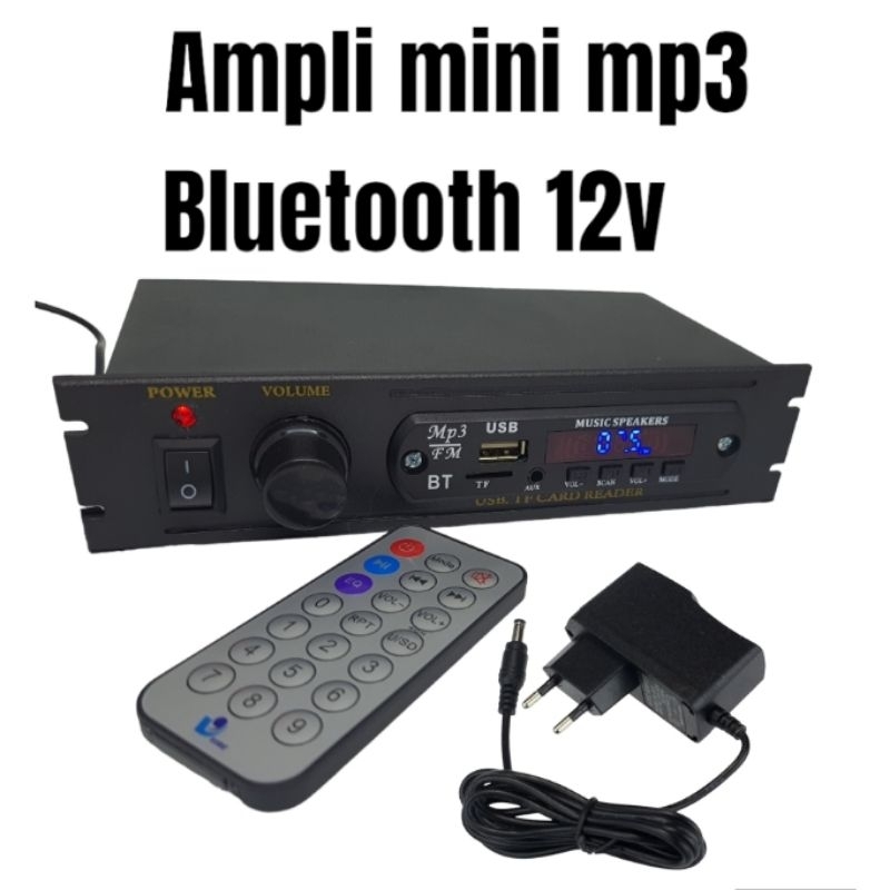 Jual POWER AMPLIFIER BLUETOOTH RAKITAN 12V DC STEREO 2x30watt / tape ...