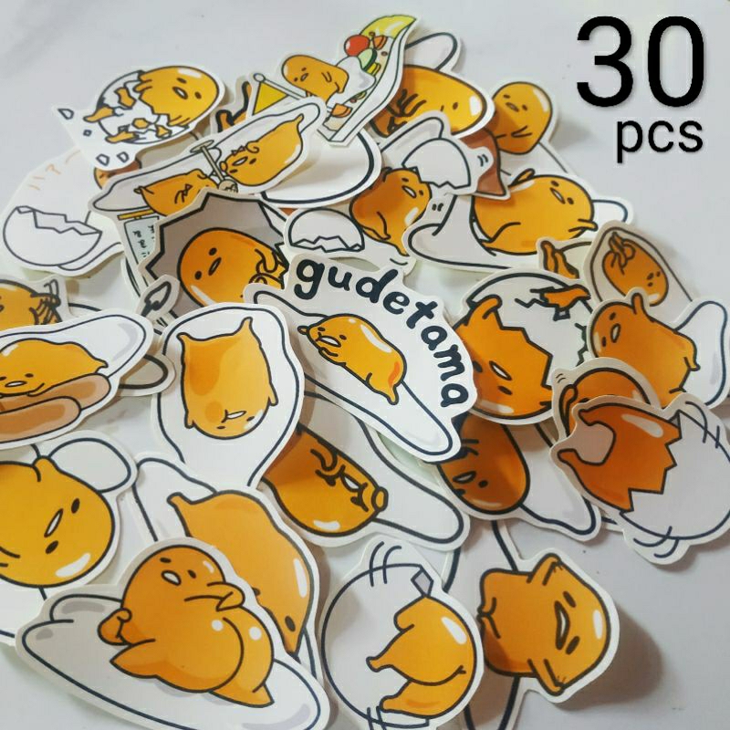Jual Stiker Gudetama Sanrio lazy egg Sticker Pack | Shopee Indonesia