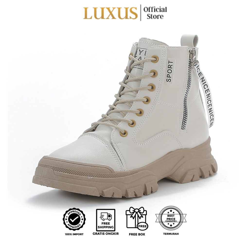 Jual Luxus Jihyo Sepatu Sneakers Wanita Boots Quality - Lx2117 | Shopee Indonesia