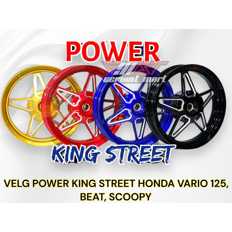 Jual VELG RACING POWER KING STREET HONDA VARIO 125 , BEAT , SCOOPY ...