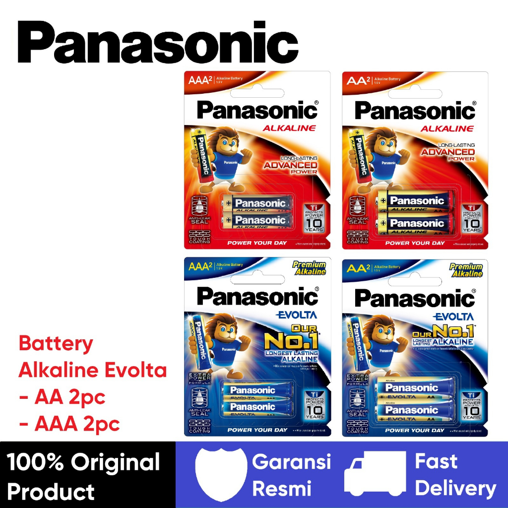 Jual Baterai Panasonic Evolta Premium Alkaline Size AA | AAA Battery | Shopee Indonesia