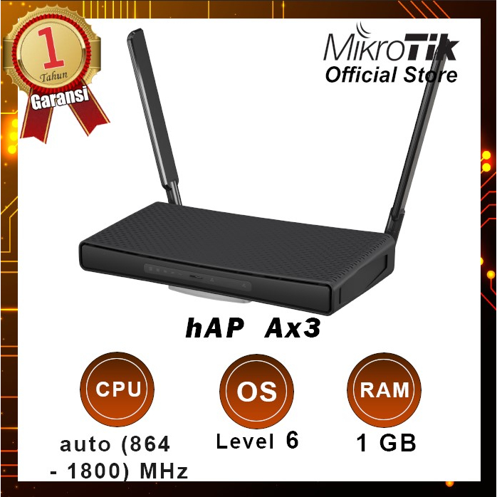 Jual Mikrotik hAP ax3 ax 3 C53UiG+5HPaxD2HPaxD | Shopee Indonesia