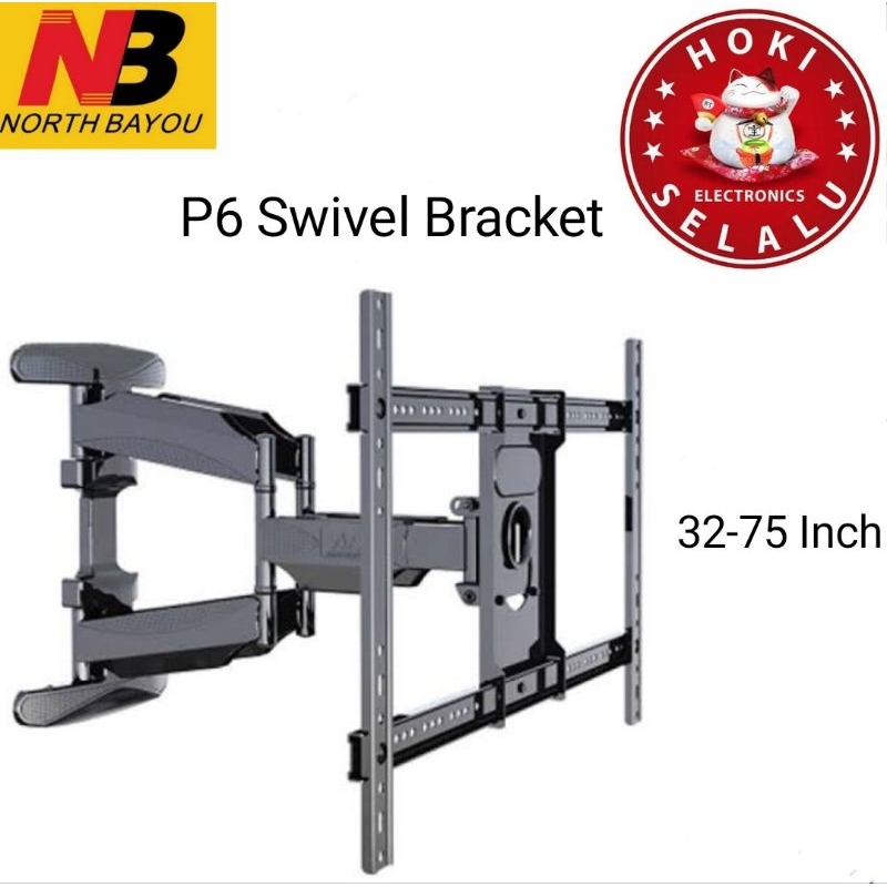 Jual Bracket / Braket / Brecket LED LCD TV Swivel NB North Bayou P6 32 40 43 50 55 65 75 80 Inch ...