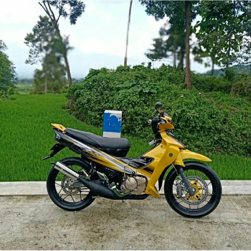 Jual stiker stripping yamaha 125 ZR 125ZR malaysia kuning hitam detail ...
