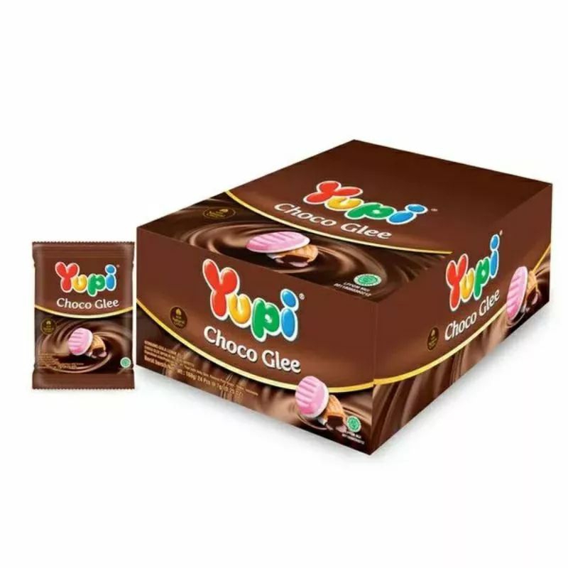 Jual permen yupi choco Glee 1 box isi 24 pcs chocoglee coklat yupi 500 ...
