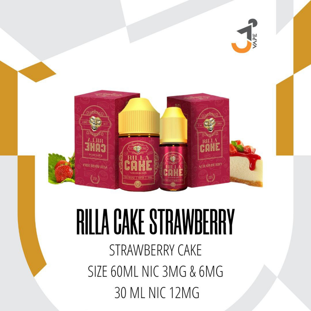 Jual RILLA CAKE STRAWBERRY 60ML BY INDONESIA JUICE CARTEL X HERO57 E ...
